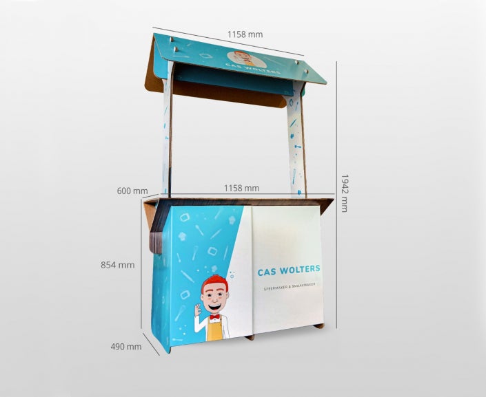 Buy market stall made of cardboard | Exhibition decoration | Holbox ...