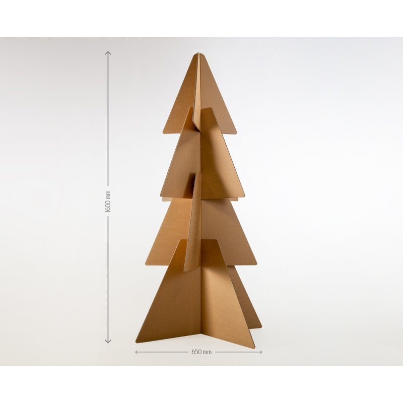 Cardboard stackable Christmas tree | Shop and window decorations ...