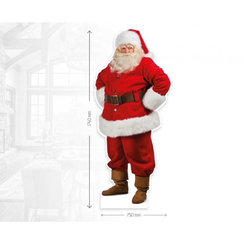 Life-size Santa Claus printed on cardboard | Holbox Shop Direct