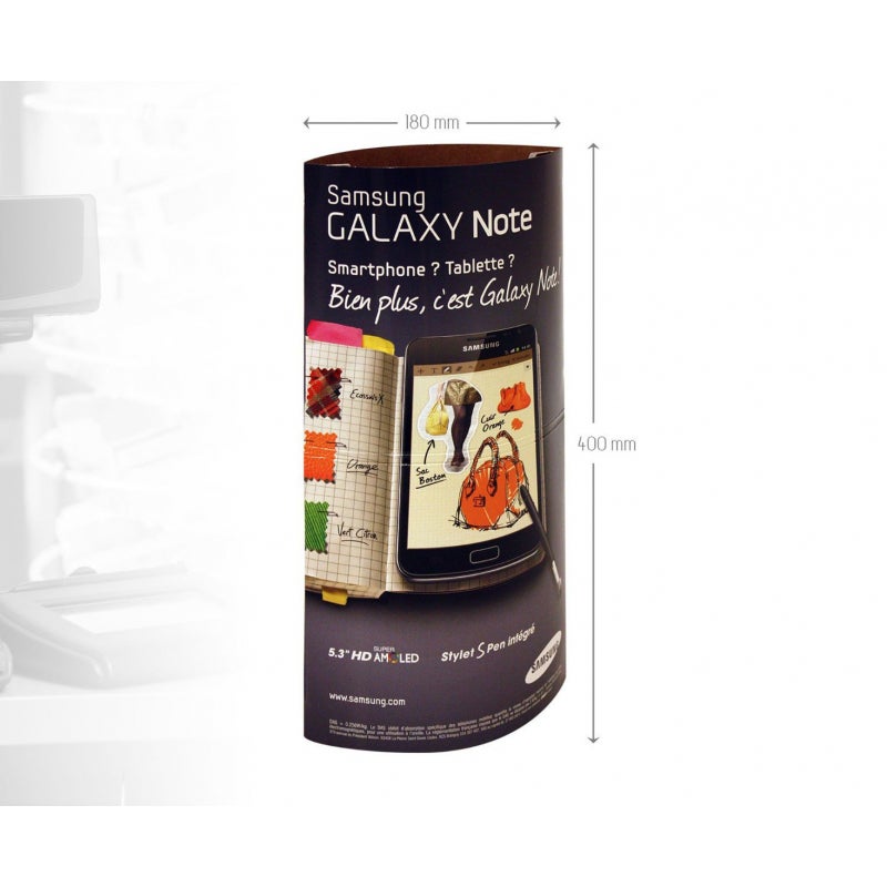 Cardboard mini pillar |Perfect to use for information on a desk or ...