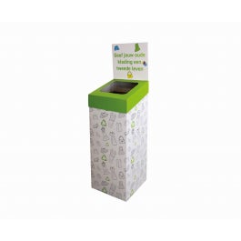 Cardboard clothing collection box for the office | sustainable look ...