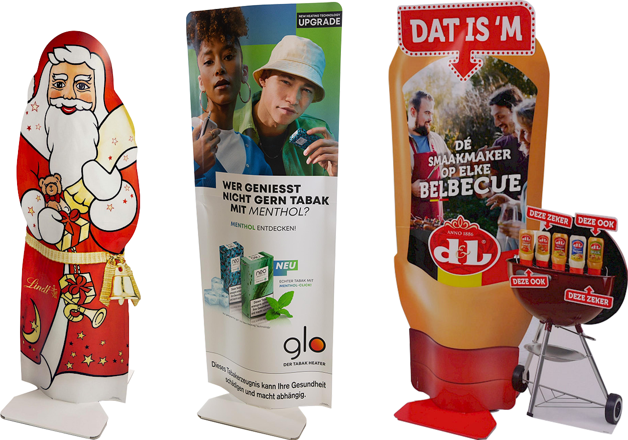 Custom made cardboard contour display | Holbox Shop Direct