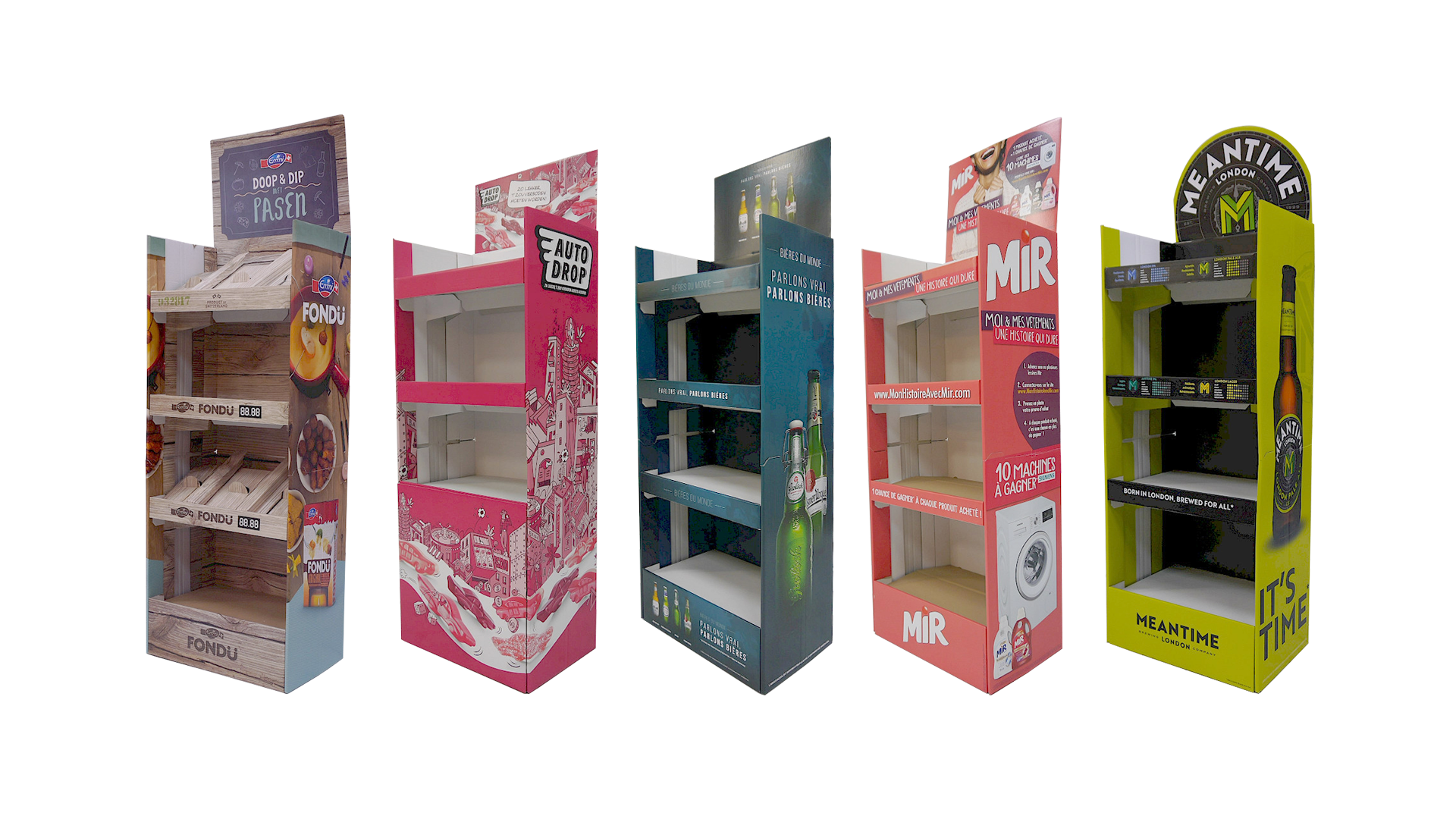 Custom made cardboard foldable shop | Holbox Shop Direct